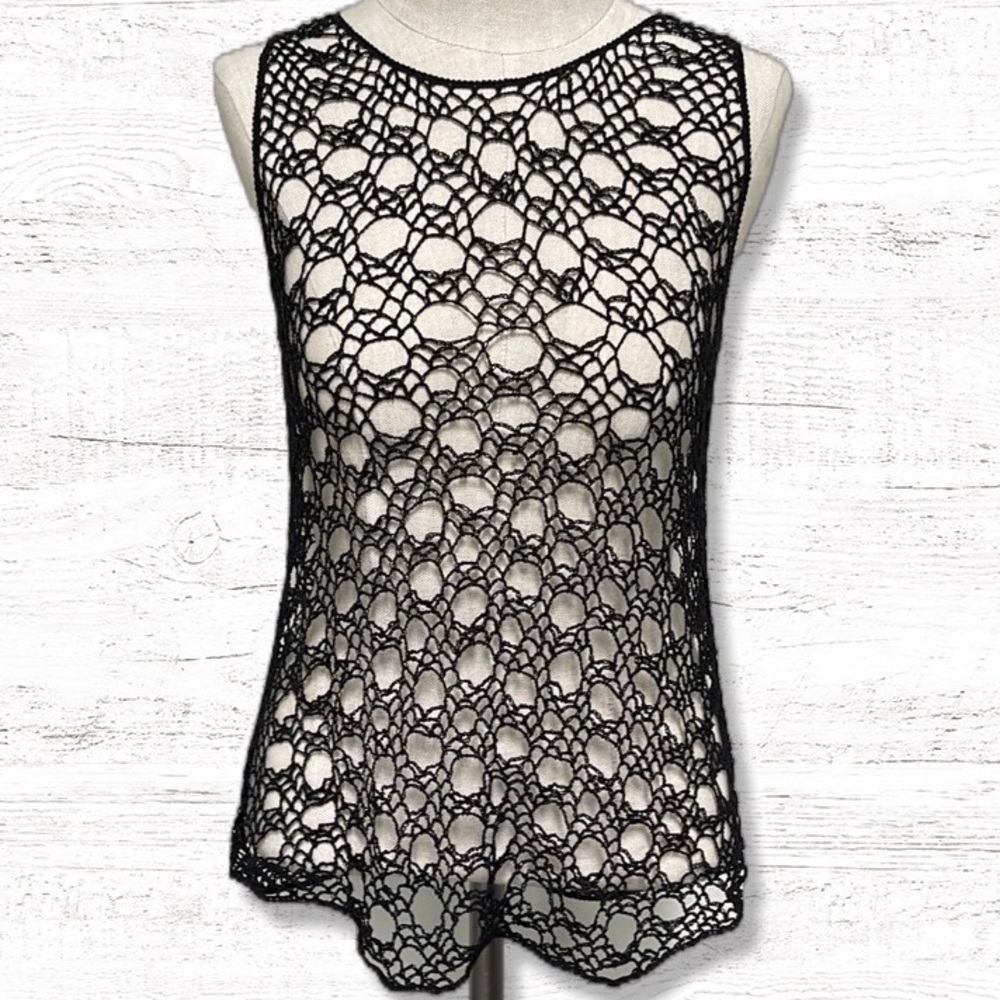 { Eileen Fisher } - Crochet Tank - Gem